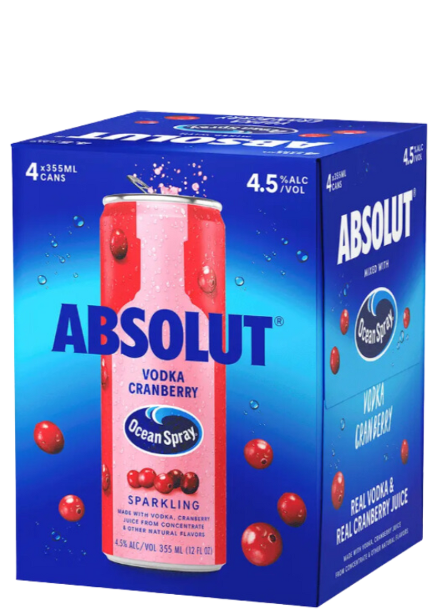 ABSOLUT OCEAN SPRAY VODKA CRANBERRY – Creekville Spirits